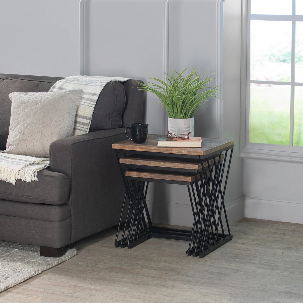 Kane 3pc Nesting Accent Table Set — Urban Decor Warehouse